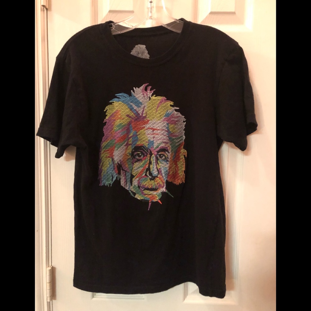 Bioworld Albert Einstein Tee, Size S, Photo Real Embr… - Gem